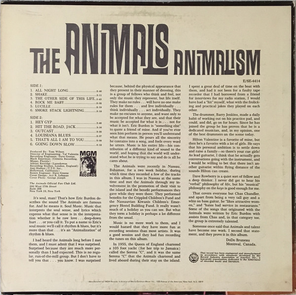 The Animals - Animalism - Used Vinyl - High-Fidelity Vinyl Records and ...