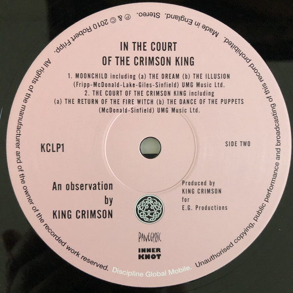 King Crimson - In The Court Of The Crimson King - New Vinyl - High ...