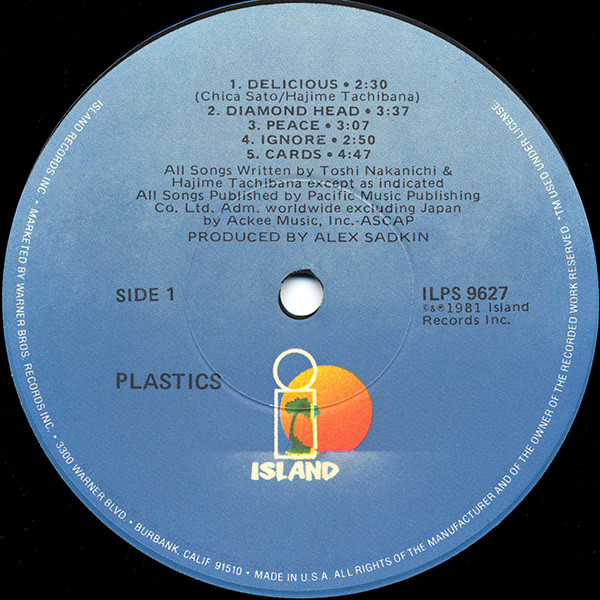 Plastics - Plastics - Used Vinyl - High-Fidelity Vinyl Records and Hi ...