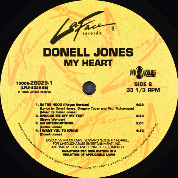 Donell Jones - My Heart - Used Vinyl - High-Fidelity Vinyl Records and ...