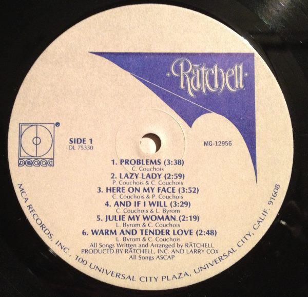 Ratchell - Ratchell - Used Vinyl - High-Fidelity Vinyl Records and Hi ...