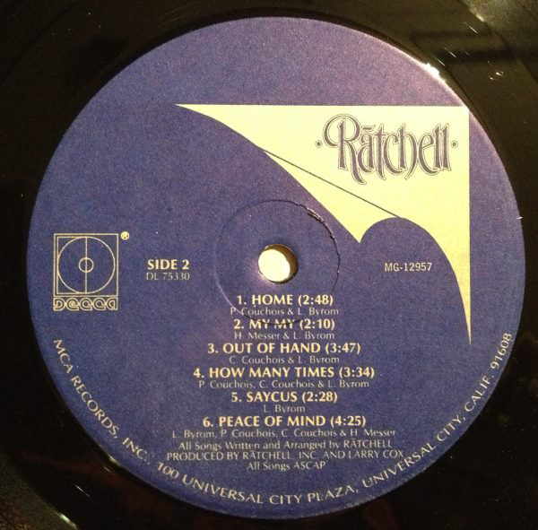 Ratchell - Ratchell - Used Vinyl - High-Fidelity Vinyl Records and Hi ...