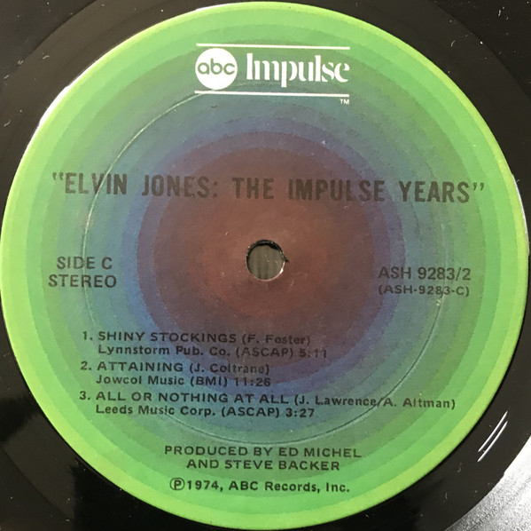 Elvin Jones - The Impulse Years - Used Vinyl - High-Fidelity Vinyl ...