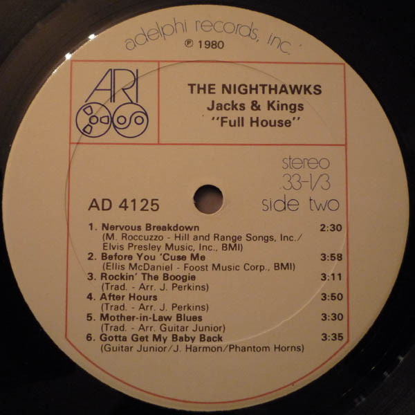 The Nighthawks - Jacks & Kings "Full House" - Used Vinyl - High ...