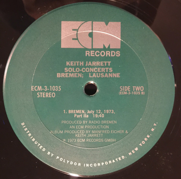 Keith Jarrett - Solo Concerts: Bremen / Lausanne - Used Vinyl - High ...
