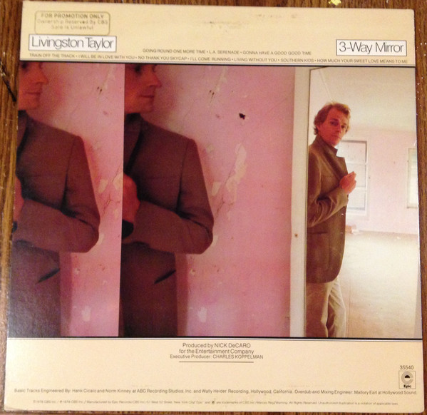Livingston Taylor - 3-Way Mirror - Used Vinyl - High-Fidelity Vinyl ...